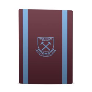 Head Case Designs Officially Licensed West Ham United FC Jersey 2020/21 Home Kit Matte Vinyl Faceplate Sticker Gaming Skin Case Cover Compatible with Sony Playstation 5 PS5 Digital Edition Console