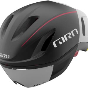 Giro Vanquish MIPS Cycling Helmet - Men's Matte Black/White/Bright Red (2022) Large