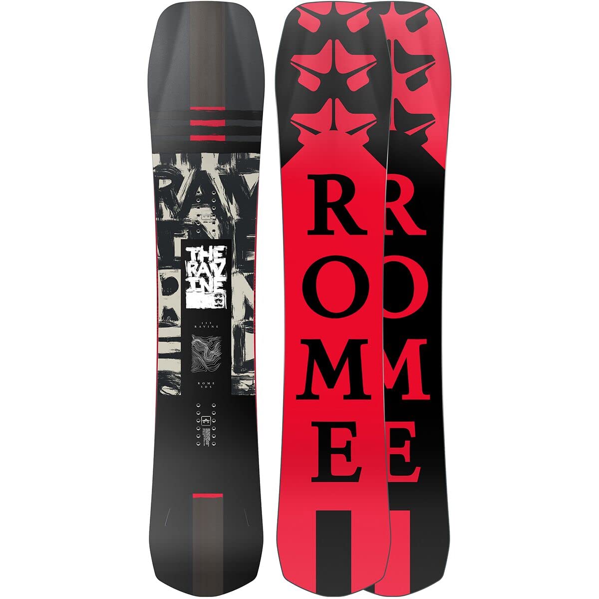 Rome SDS Ravine Men's Snowboard, Size 155 cm, Directional, Black Base New 2022