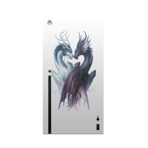 Head Case Designs Officially Licensed Jonas JoJoesArt Jödicke Yin and Yang Dragons Art Mix Matte Vinyl Sticker Gaming Skin Case Cover Compatible with Xbox Series X Console