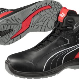 PUMA Men's Touring Black Mid Industrial Shoe, 11.5