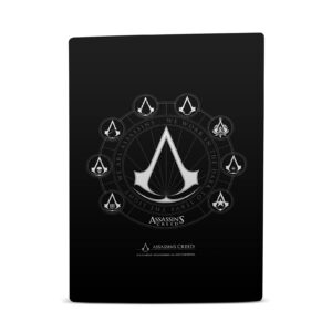 Head Case Designs Officially Licensed Assassin's Creed Crests Legacy Logo Matte Vinyl Faceplate Sticker Gaming Skin Case Cover Compatible with Sony Playstation 5 PS5 Digital Edition Console