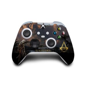 Head Case Designs Officially Licensed Assassin's Creed Bayek Crest Origins Character Art Matte Vinyl Sticker Gaming Skin Case Cover Compatible with Xbox Series X Console and Controller Bundle