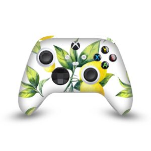 head case designs officially licensed haroulita white lemons art mix vinyl sticker gaming skin case cover compatible with xbox series x / s controller