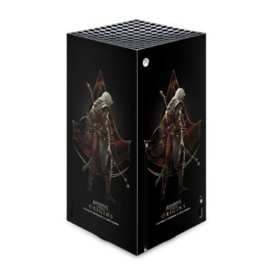 head case designs officially licensed assassin's creed bayek crest origins character art vinyl sticker gaming skin case cover compatible with xbox series x console