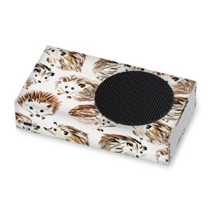 head case designs officially licensed cat coquillette hedgehogs art mix matte vinyl sticker gaming skin case cover compatible with xbox series s console