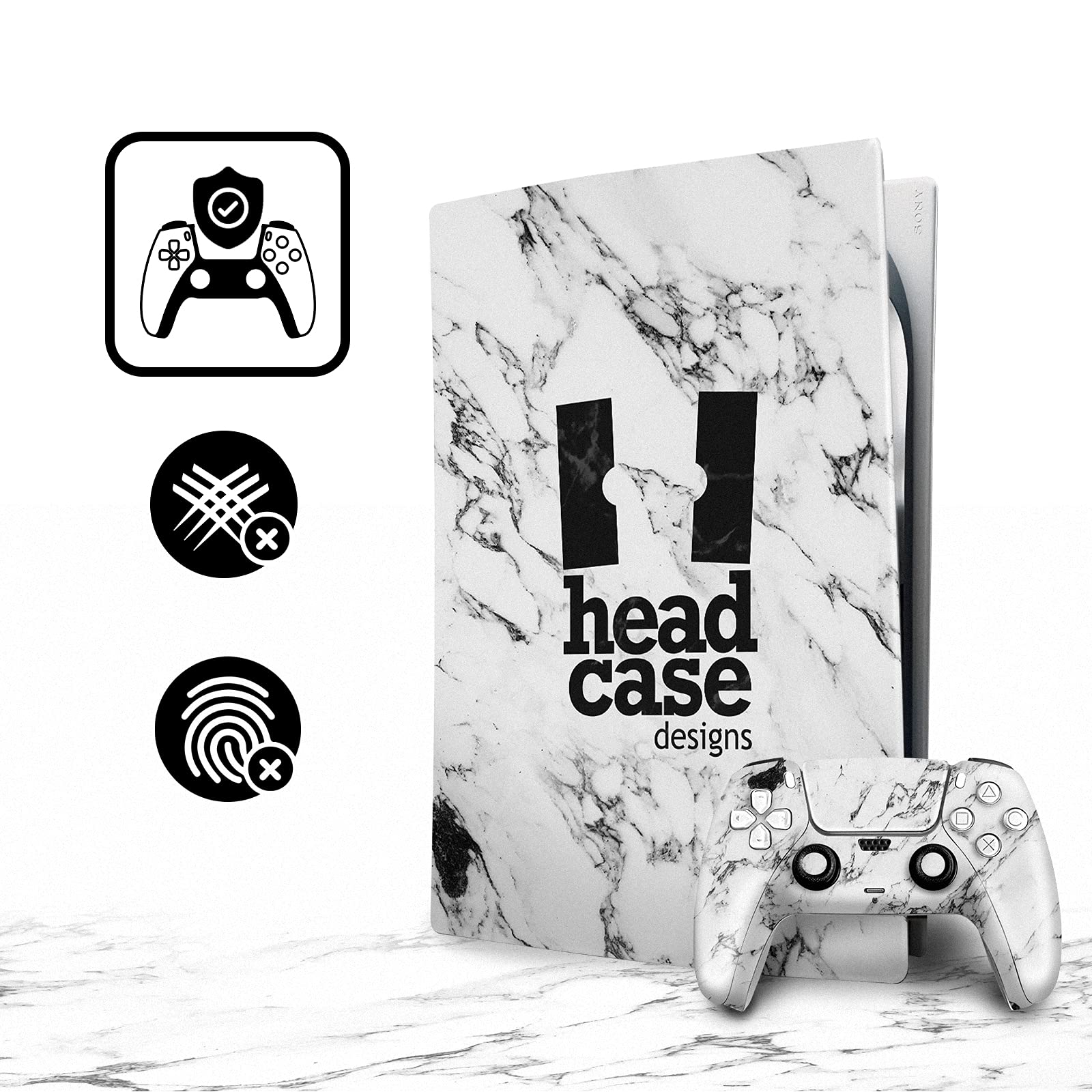 Head Case Designs Officially Licensed Assassin's Creed Half Legacy Typography Vinyl Faceplate Sticker Gaming Skin Case Cover Compatible with Sony Playstation 5 PS5 Disc Edition Console