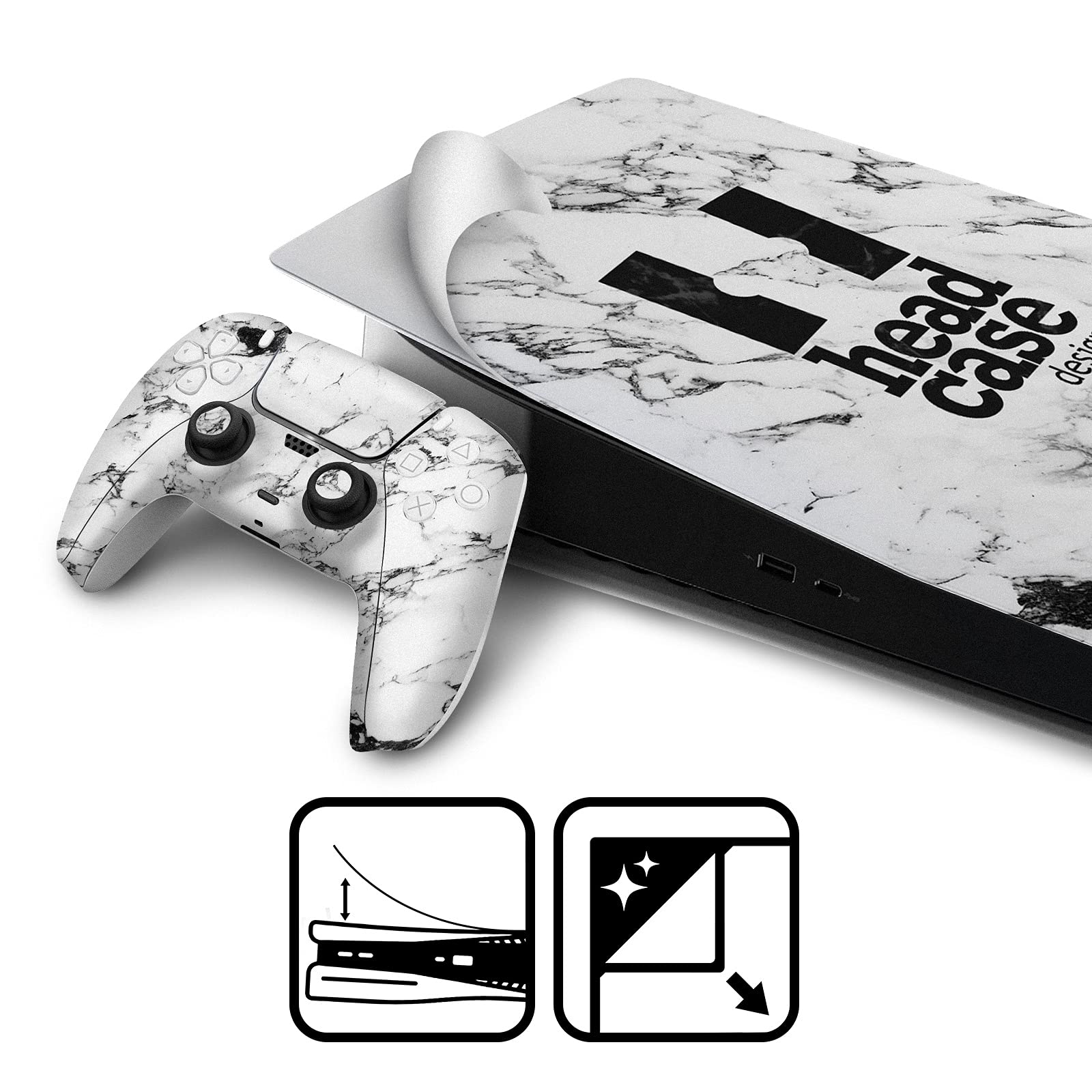 Head Case Designs Officially Licensed Assassin's Creed Half Legacy Typography Vinyl Faceplate Sticker Gaming Skin Case Cover Compatible with Sony Playstation 5 PS5 Disc Edition Console