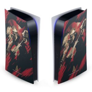 head case designs officially licensed assassin's creed alexios odyssey artwork vinyl faceplate sticker gaming skin case cover compatible with sony playstation 5 ps5 digital edition console