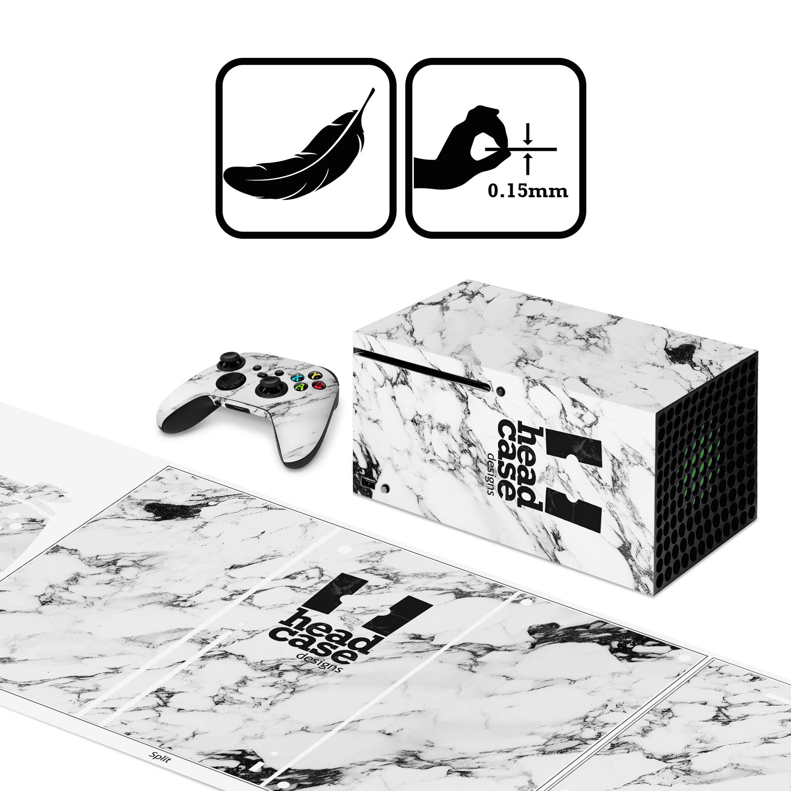 Head Case Designs Officially Licensed Assassin's Creed Crest & Broken Spear Odyssey Artwork Matte Vinyl Sticker Gaming Skin Decal Cover Compatible with Xbox Series S Console