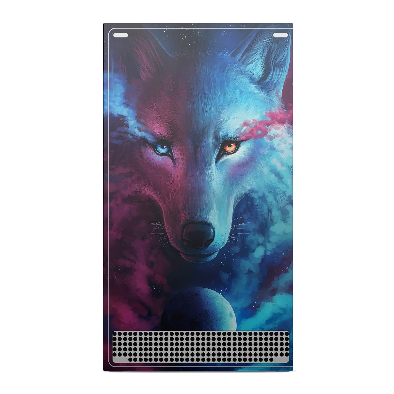 Head Case Designs Officially Licensed Jonas JoJoesArt Jödicke Wolf Galaxy Art Mix Vinyl Sticker Gaming Skin Case Cover Compatible with Xbox Series S Console