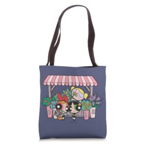 powerpuff girls flower power tote bag