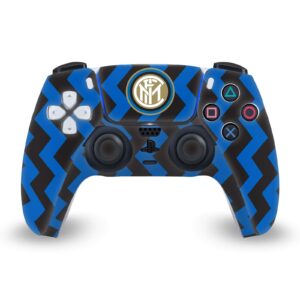 head case designs officially licensed inter milan home 2020/21 crest kit vinyl faceplate sticker gaming skin case cover compatible with sony playstation 5 ps5 dualsense controller