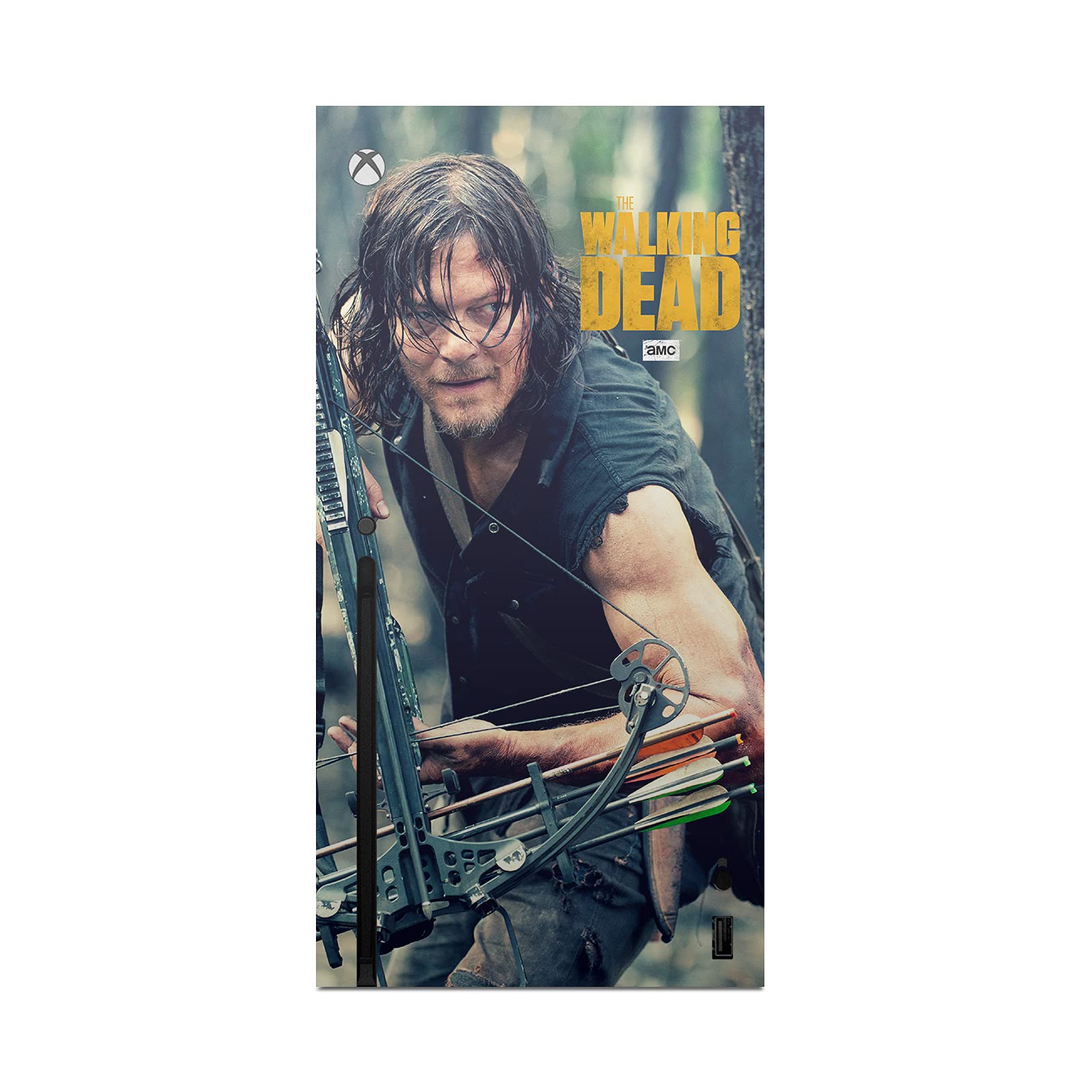 Head Case Designs Officially Licensed AMC The Walking Dead Daryl Lurk Daryl Dixon Graphics Vinyl Sticker Gaming Skin Case Cover Compatible with Xbox Series X Console