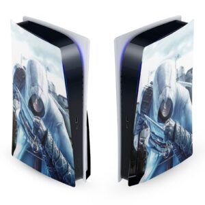 head case designs officially licensed assassin's creed altaïr hidden blade key art vinyl faceplate sticker gaming skin case cover compatible with sony playstation 5 ps5 disc edition console