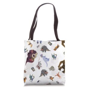 star wars galaxy of creatures geometric print tote bag