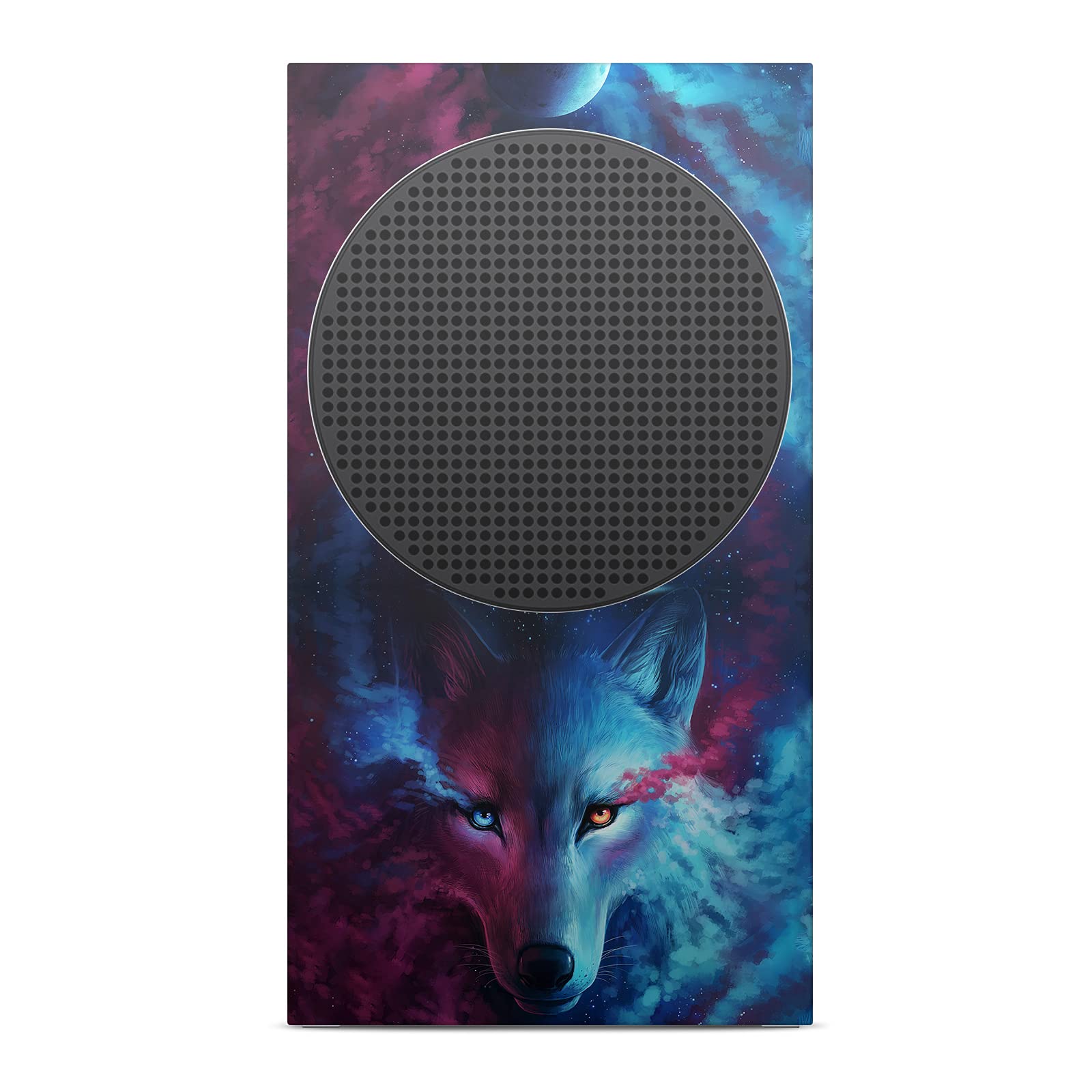 Head Case Designs Officially Licensed Jonas JoJoesArt Jödicke Wolf Galaxy Art Mix Vinyl Sticker Gaming Skin Case Cover Compatible with Xbox Series S Console