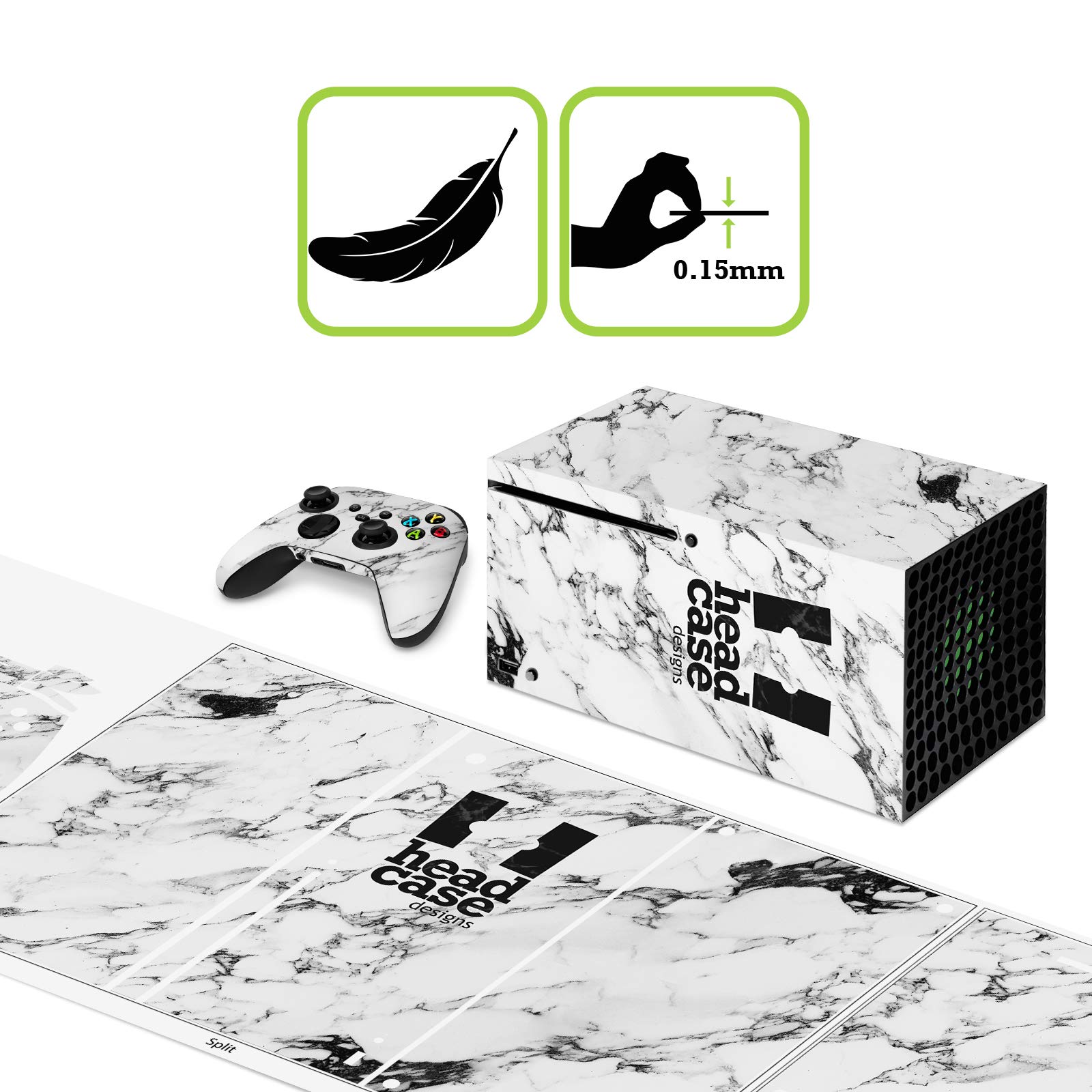 Head Case Designs Officially Licensed Haroulita White Lemons Art Mix Vinyl Sticker Gaming Skin Case Cover Compatible with Xbox Series X / S Controller