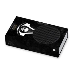 head case designs officially licensed assassin's creed grunge black flag logos vinyl sticker gaming skin case cover compatible with xbox series s console