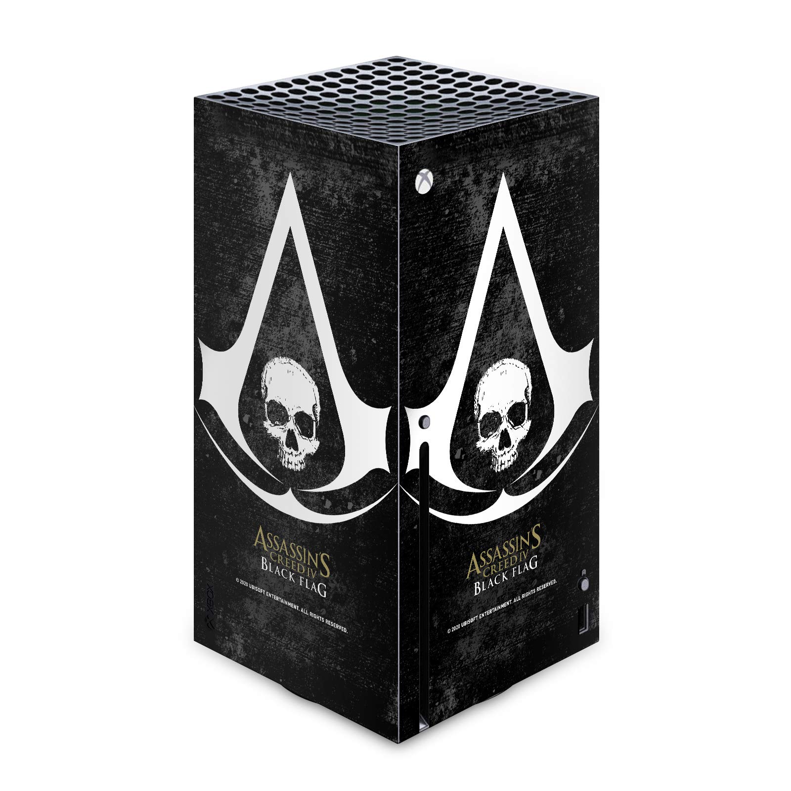 Head Case Designs Officially Licensed Assassin's Creed Grunge Black Flag Logos Matte Vinyl Sticker Gaming Skin Case Cover Compatible with Xbox Series X Console