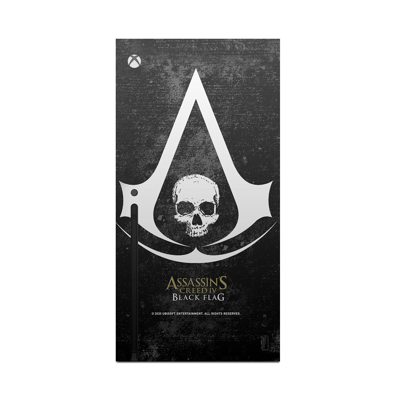 Head Case Designs Officially Licensed Assassin's Creed Grunge Black Flag Logos Matte Vinyl Sticker Gaming Skin Case Cover Compatible with Xbox Series X Console and Controller Bundle