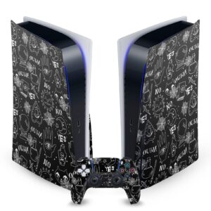 head case designs officially licensed andrea lauren design witchcraft art mix vinyl faceplate sticker gaming skin case cover compatible with sony playstation 5 ps5 disc console & dualsense controller