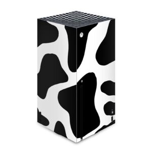 head case designs officially licensed grace illustration cow art mix vinyl sticker gaming skin case cover compatible with xbox series x console