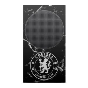 Head Case Designs Officially Licensed Chelsea Football Club Black Marble Mixed Logo Matte Vinyl Sticker Gaming Skin Case Cover Compatible with Xbox Series S Console