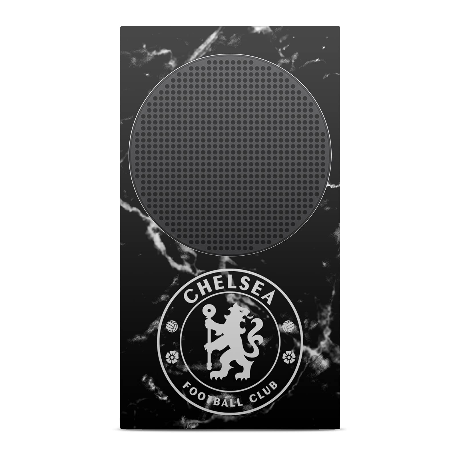 Head Case Designs Officially Licensed Chelsea Football Club Black Marble Mixed Logo Matte Vinyl Sticker Gaming Skin Case Cover Compatible with Xbox Series S Console