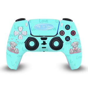 head case designs officially licensed me to you love classic tatty teddy vinyl faceplate sticker gaming skin case cover compatible with sony playstation 5 ps5 dualsense controller