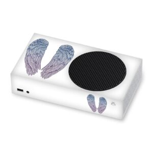 head case designs officially licensed rachel caldwell angel wings art mix matte vinyl sticker gaming skin case cover compatible with xbox series s console