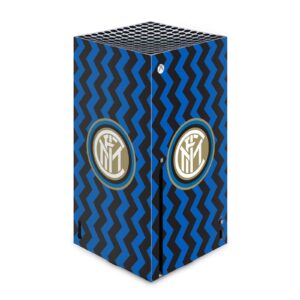 head case designs officially licensed inter milan home 2020/21 crest kit vinyl sticker gaming skin case cover compatible with xbox series x console