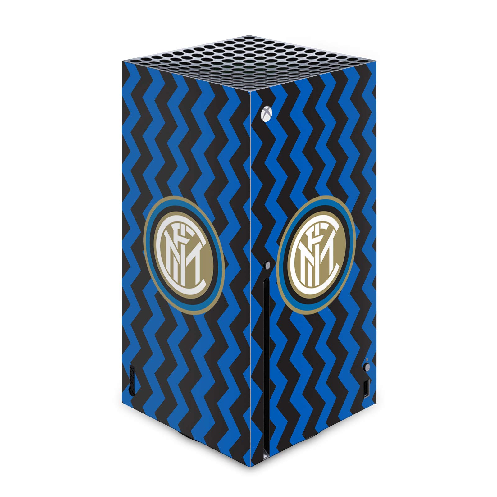 Head Case Designs Officially Licensed Inter Milan Home 2020/21 Crest Kit Vinyl Sticker Gaming Skin Case Cover Compatible with Xbox Series X Console