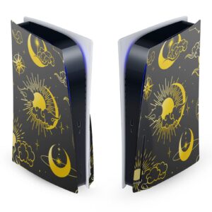 head case designs officially licensed haroulita sun moon and stars art mix matte vinyl faceplate sticker gaming skin case cover compatible with sony playstation 5 ps5 disc edition console