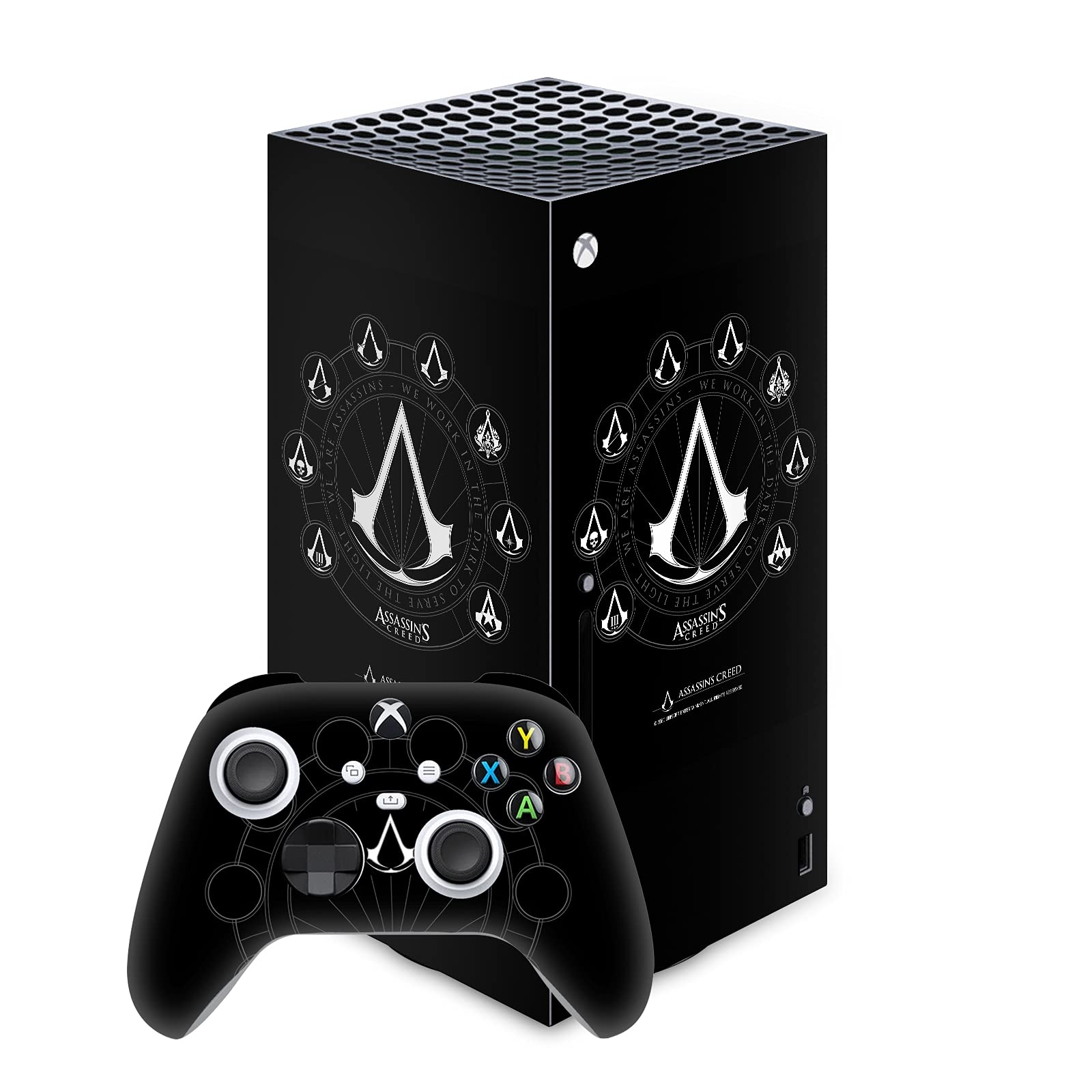 Head Case Designs Officially Licensed Assassin's Creed Crests Legacy Logo Vinyl Sticker Gaming Skin Case Cover Compatible with Xbox Series X Console and Controller Bundle