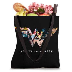 Wonder Woman 80th Believe in Wonder WW Logo Tote Bag