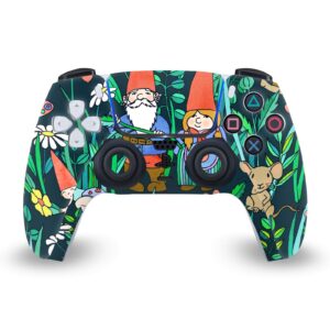 head case designs officially licensed micklyn le feuvre gnome family love art mix vinyl faceplate sticker gaming skin case cover compatible with sony playstation 5 ps5 dualsense controller