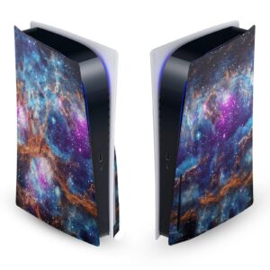 head case designs officially licensed cosmo18 lobster nebula art mix vinyl faceplate sticker gaming skin case cover compatible with sony playstation 5 ps5 disc edition console