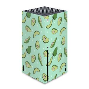 head case designs officially licensed andrea lauren design avocado art mix vinyl sticker gaming skin case cover compatible with xbox series x console