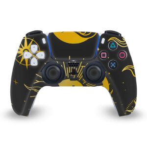 head case designs officially licensed haroulita sun moon and stars art mix matte vinyl faceplate sticker gaming skin case cover compatible with sony playstation 5 ps5 dualsense controller