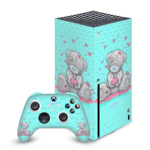 head case designs officially licensed me to you love classic tatty teddy vinyl sticker gaming skin case cover compatible with xbox series x console and controller bundle