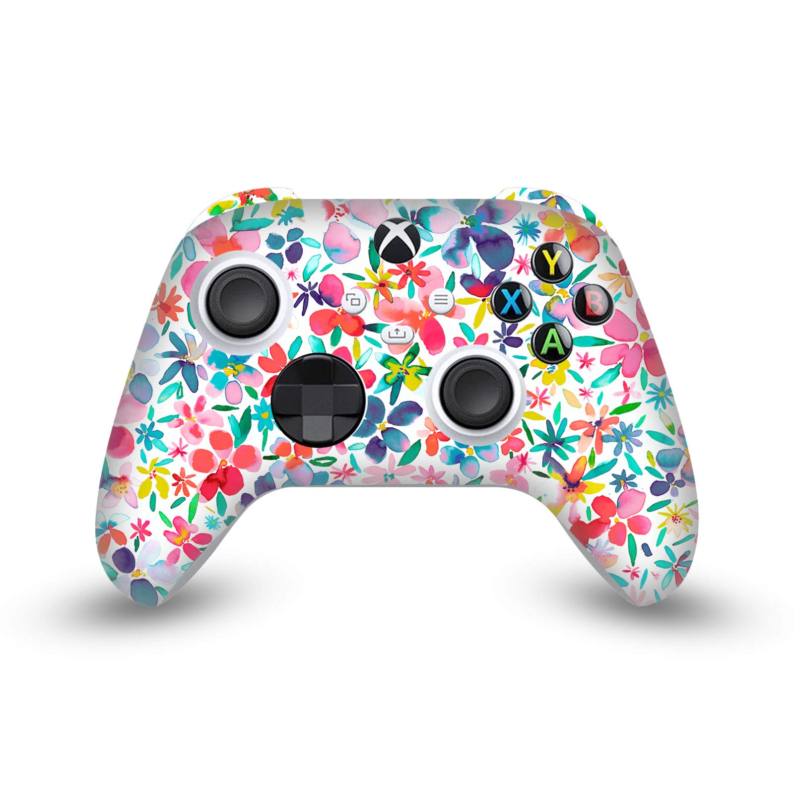 Head Case Designs Officially Licensed Ninola Colorful Petals Spring Art Mix Vinyl Sticker Gaming Skin Case Cover Compatible with Xbox Series X / S Controller