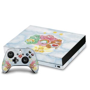 head case designs officially licensed care bears group classic vinyl sticker gaming skin case cover compatible with xbox one x console and controller bundle