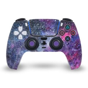 head case designs officially licensed anis illustration galaxy art mix vinyl faceplate sticker gaming skin case cover compatible with sony playstation 5 ps5 dualsense controller