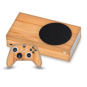 head case designs officially licensed pldesign light brown bamboo art mix vinyl sticker gaming skin case cover compatible with xbox series s console and controller bundle