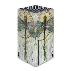 head case designs officially licensed stephanie law damselfly 2 art mix matte vinyl sticker gaming skin case cover compatible with xbox series x console