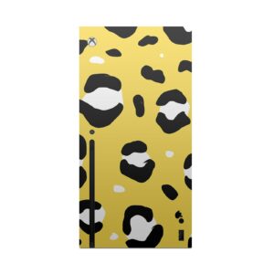 Head Case Designs Officially Licensed Grace Illustration Yellow Leopard Art Mix Vinyl Sticker Gaming Skin Case Cover Compatible with Xbox Series X Console and Controller Bundle