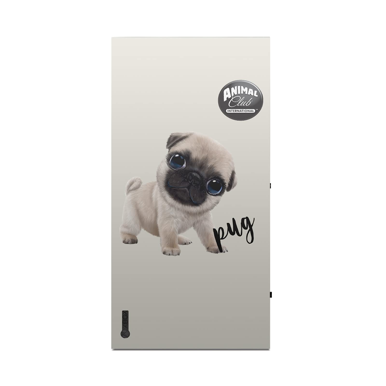 Head Case Designs Officially Licensed Animal Club International Pug Faces Matte Vinyl Sticker Gaming Skin Case Cover Compatible with Xbox Series X Console and Controller Bundle