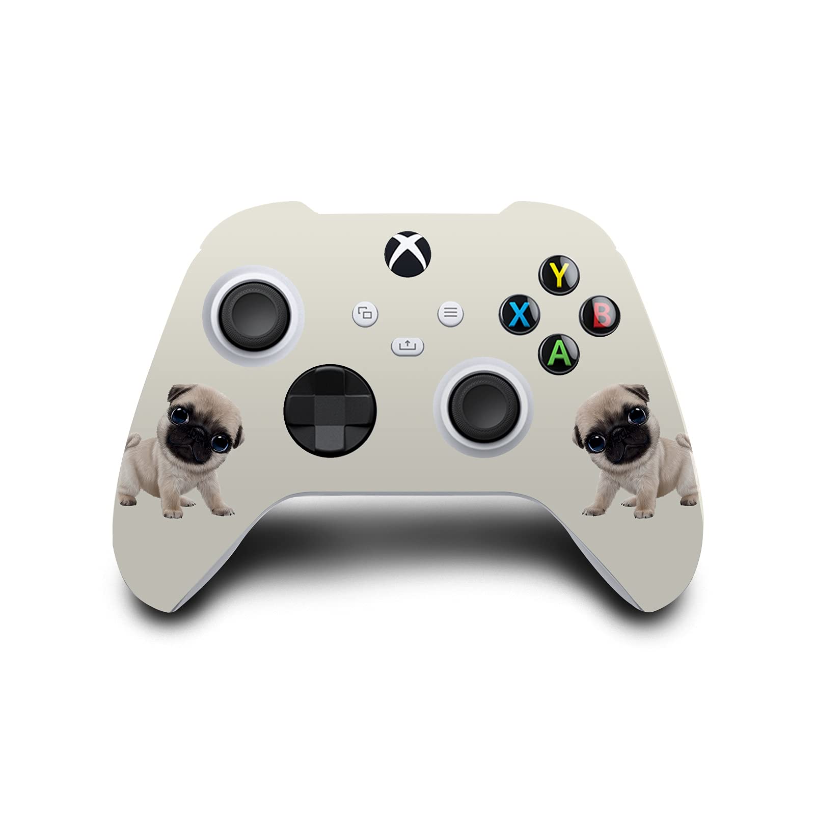 Head Case Designs Officially Licensed Animal Club International Pug Faces Matte Vinyl Sticker Gaming Skin Case Cover Compatible with Xbox Series X Console and Controller Bundle