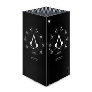 head case designs officially licensed assassin's creed crests legacy logo vinyl sticker gaming skin case cover compatible with xbox series x console